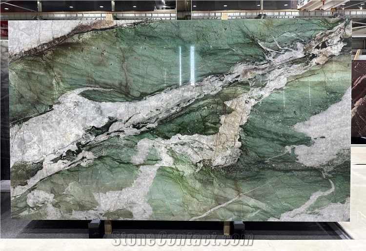 Fuchsite Crystal Quartzite Slabs from China - StoneContact.com