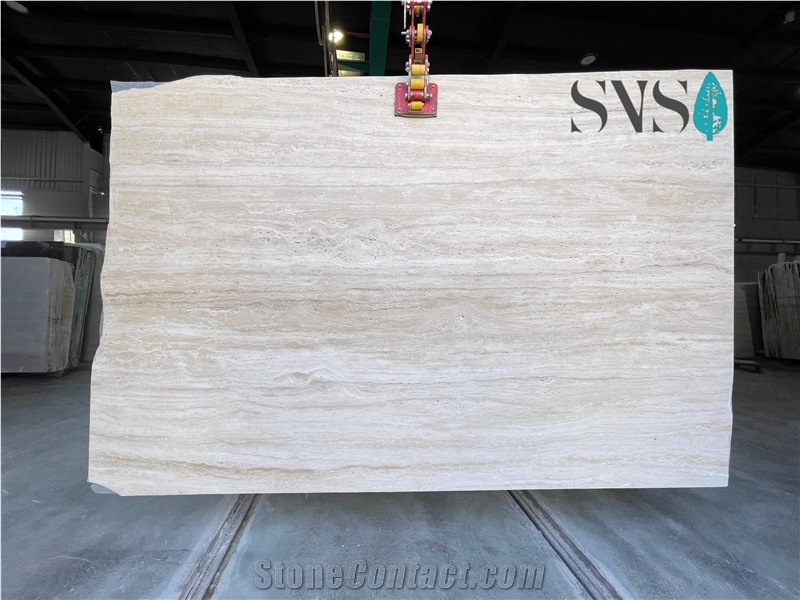 Ivory Travertine Slabs from Iran - StoneContact.com