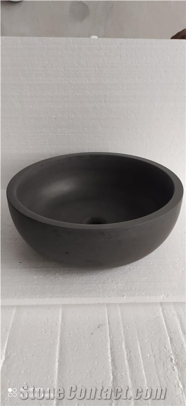 Andesite Natural Stone Wash Basin from Turkey - StoneContact.com