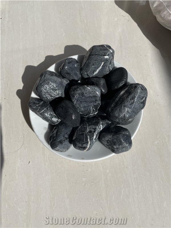 Back Pebbles Tumbled River Stone from Viet Nam - StoneContact.com