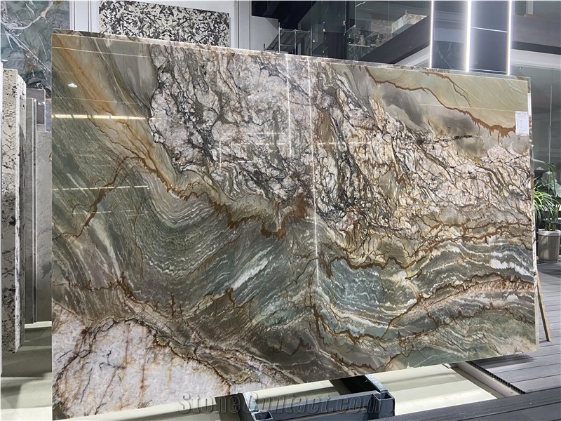 Liana Exotic Quartzite Slabs from China - StoneContact.com