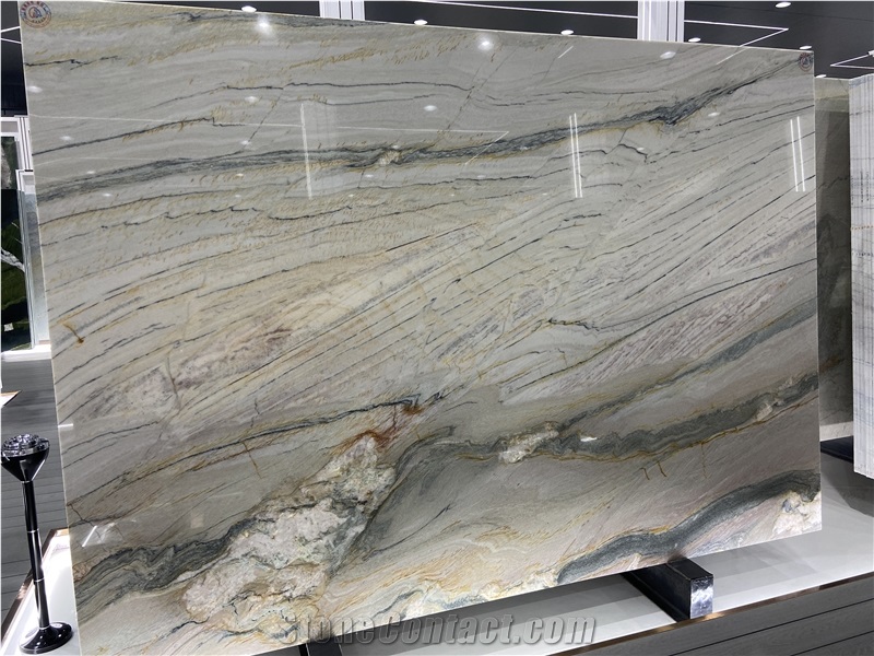 Sky Gold Quartzite 20MM Polished Slabs from China - StoneContact.com