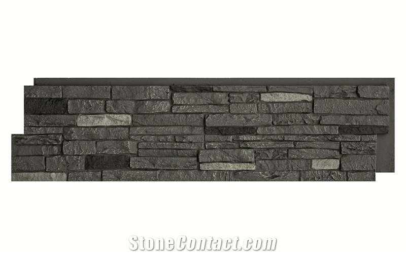 Brown Brick Stacked Stone - StoneContact.com