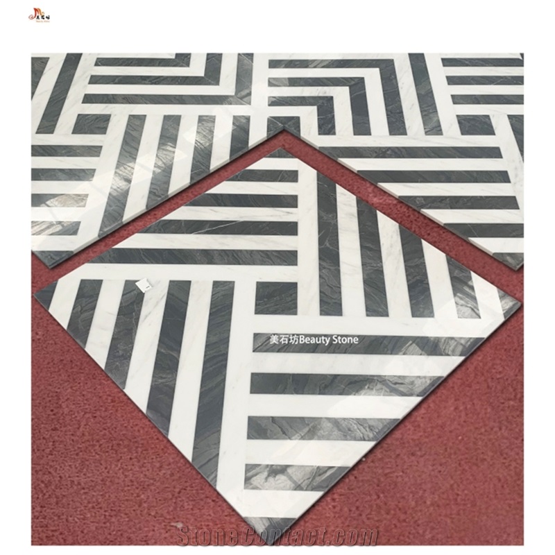 Strip Geometric Shapes Water Jet Marble Pattern from China ...