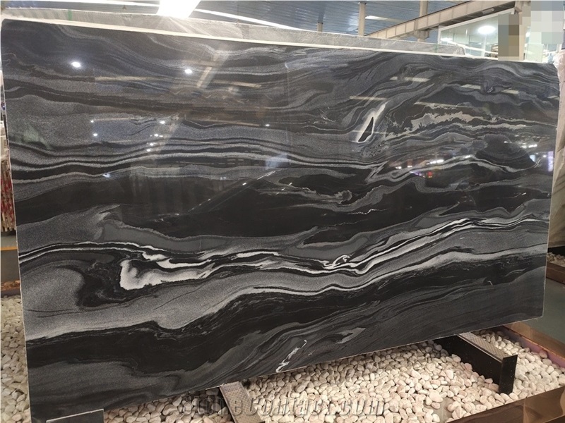 Bhainslana Black Marble Slabs & Tile from India - StoneContact.com