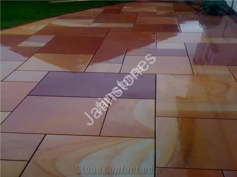 Multicolor Patio Pavers - Natural Stone - StoneContact.com