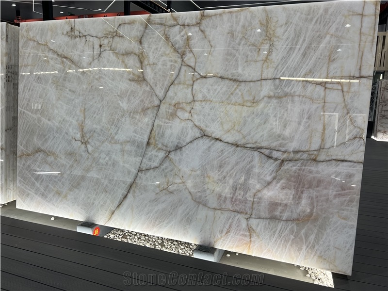 Brazil White Quartzite Slabs from China - StoneContact.com
