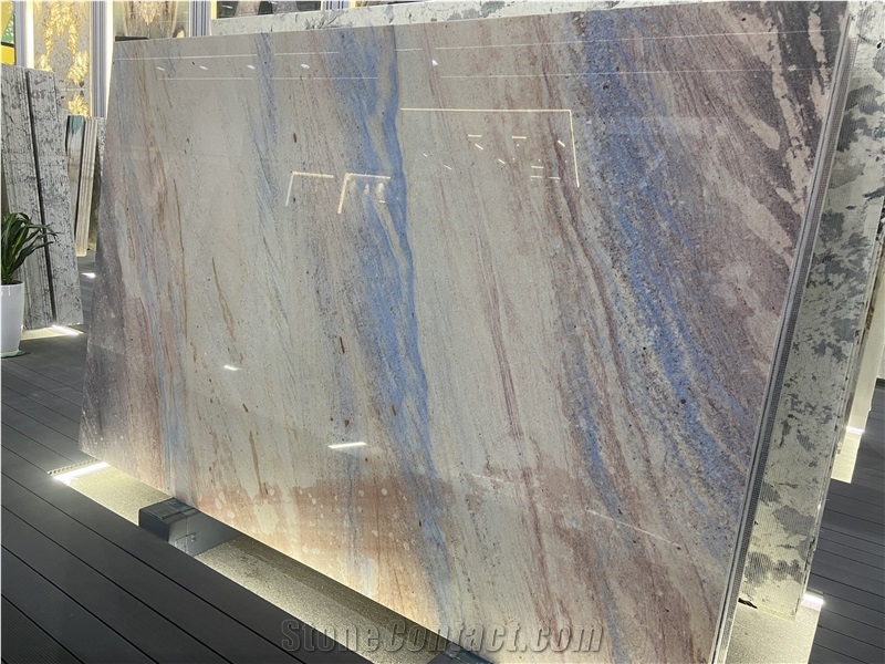 Bethany Blue Quartzite Slabs In Polished Suface from China ...