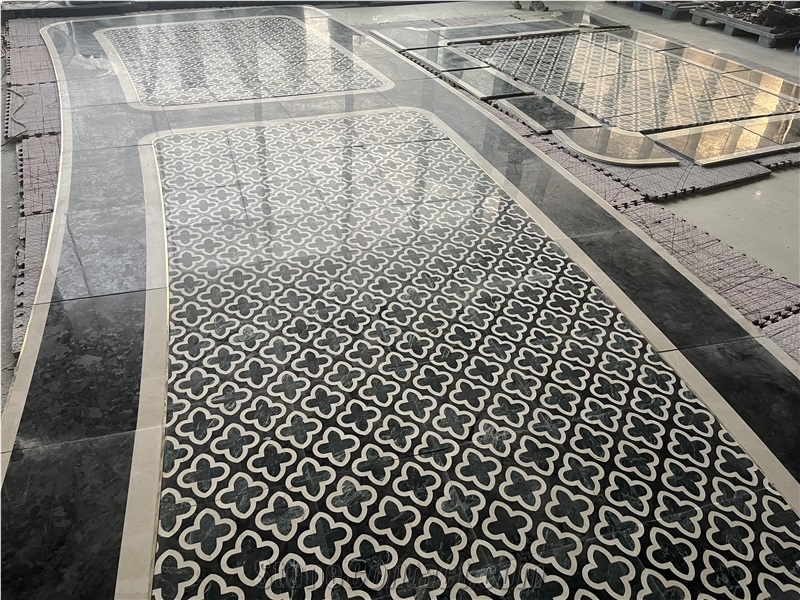 Black Marble Square Medallions - Natural Stone - StoneContact.com