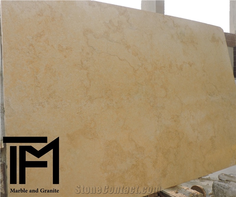 Sunny Medium Limestone Slabs from Egypt - StoneContact.com