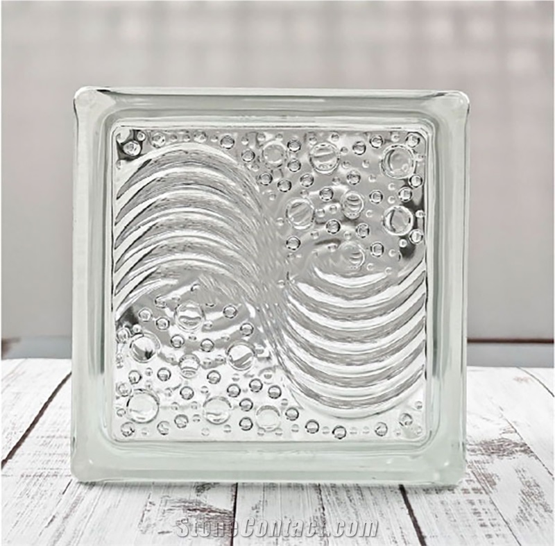 145 Glass Brick-Water Ripple Bricks from China - StoneContact.com