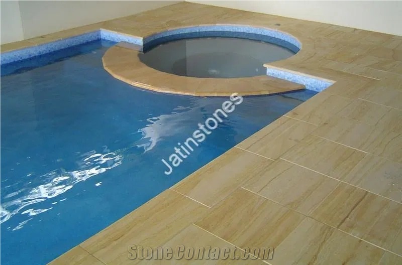 Yellow Pool Deck Pavers - Natural Stone - StoneContact.com