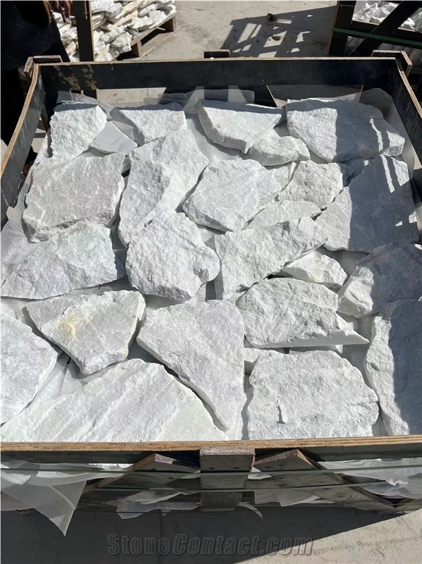 Marble Split Wall Stone,White Loose Stone For Wall from China ...