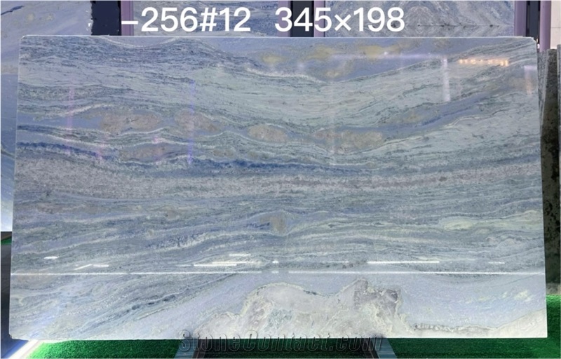 Calcite Blue Marble Slab Wall Tiles from China - StoneContact.com