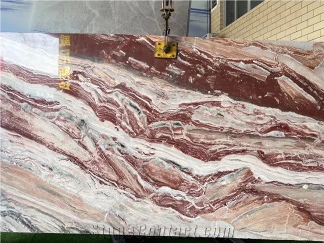 Monica Red Marble Tiles from China - StoneContact.com