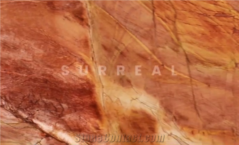 Red Quartzite Slabs Honed - StoneContact.com