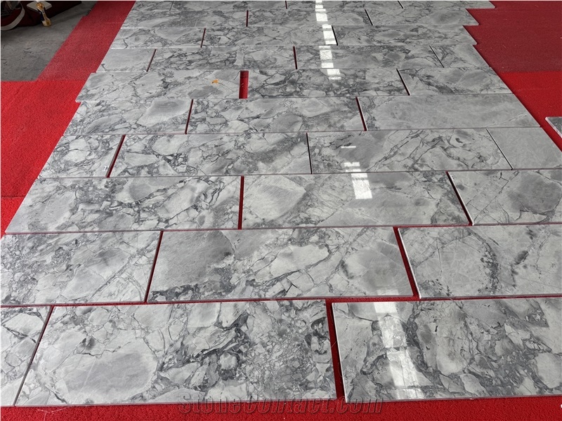 Semi White Quartzite Slabs Floor Tile - StoneContact.com