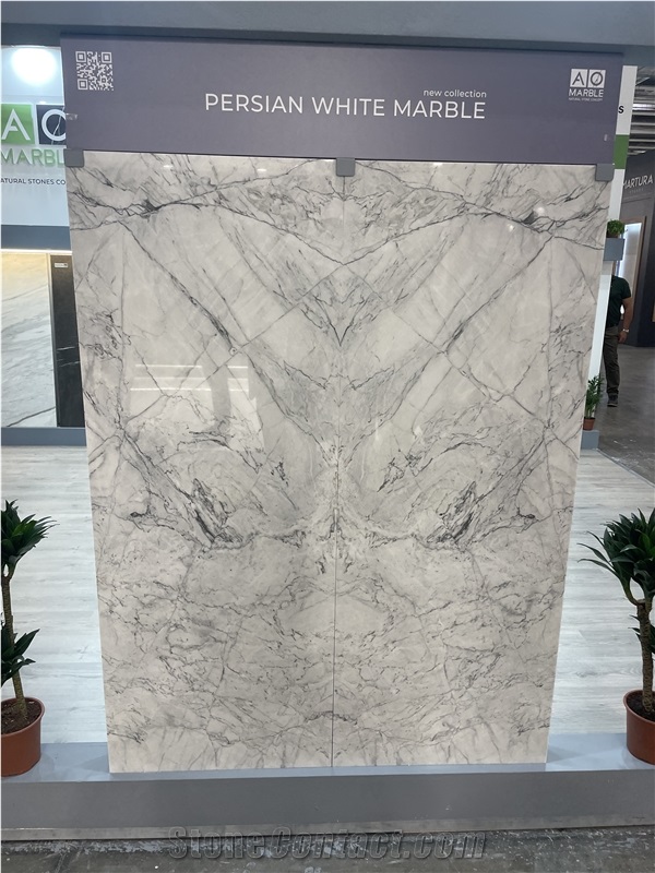 Persian White Marble Slabs from Italy - StoneContact.com