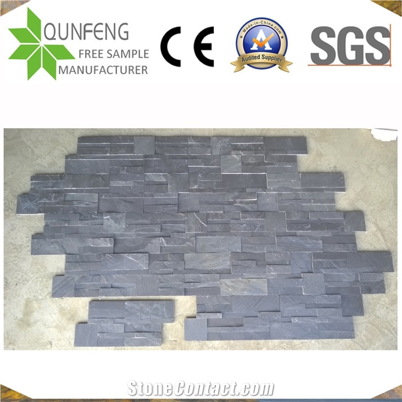 Black Slate Wall Cladding Stone Panel Prices - Natural Stone ...