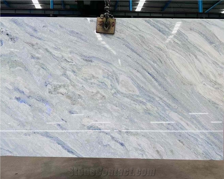 Blue Crystal Marble Slabs from China - StoneContact.com