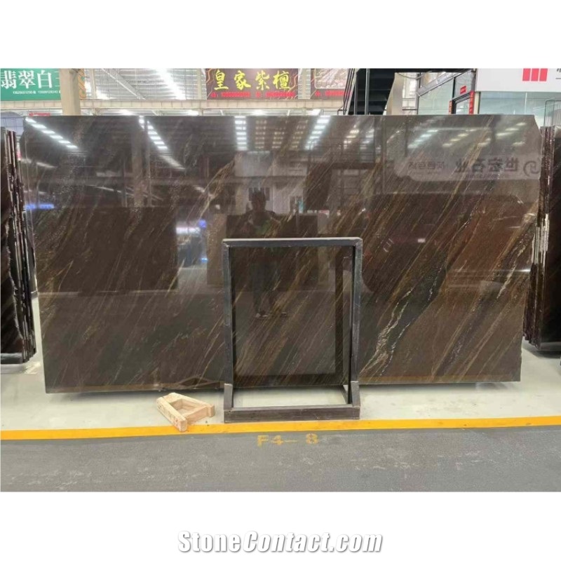 Natural Quicksand Brown Granite Slabs from China - StoneContact.com