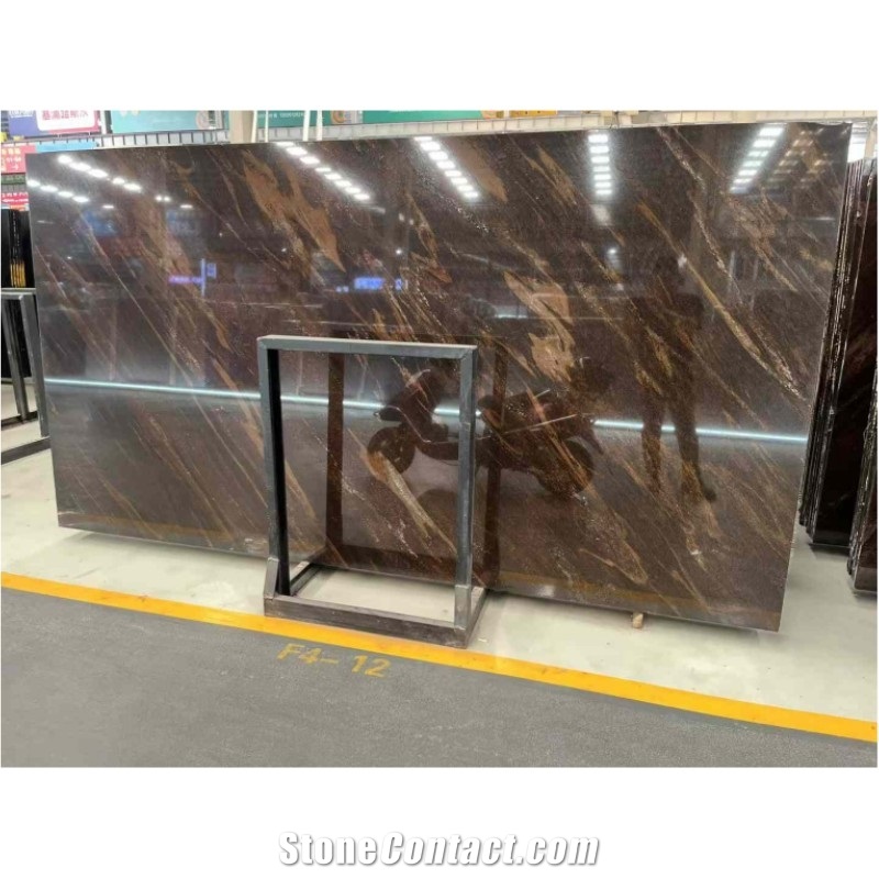 Natural Quicksand Brown Granite Slabs from China - StoneContact.com