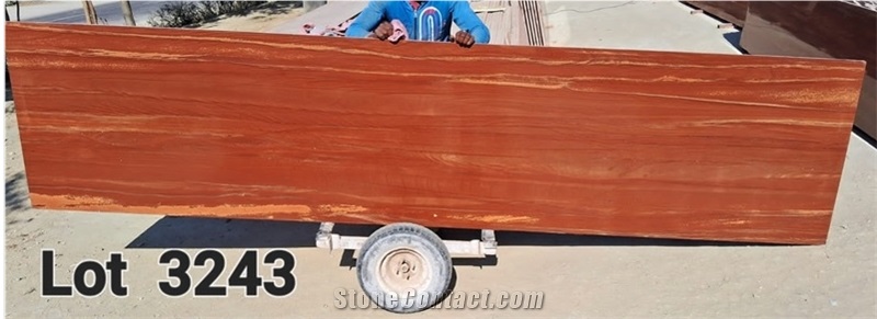 Red Limestone Slabs from India - StoneContact.com