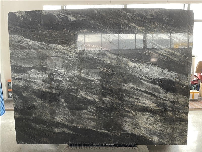 Silver Wave Grey Marble Slabs from China - StoneContact.com