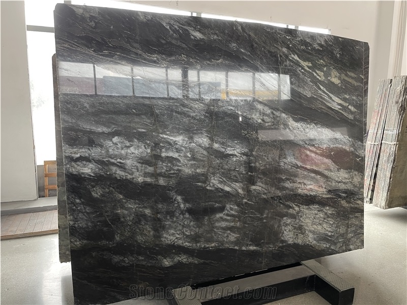 Silver Wave Grey Marble Slabs from China - StoneContact.com