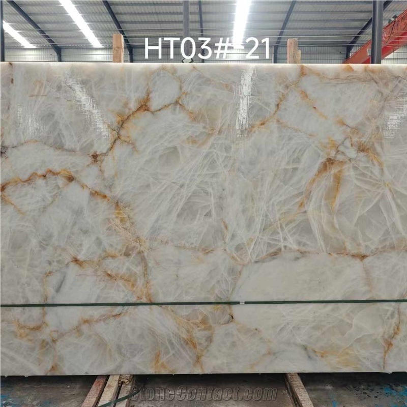 White Crystal Marble Slabs from China - StoneContact.com