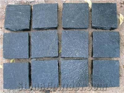 Black Limestone Paving Pavers - StoneContact.com