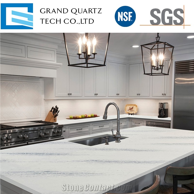 Book-Matched Storm Veil Quartz Slabs from Thailand - StoneContact.com