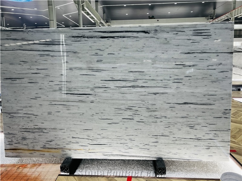 White Galactic Marble Stone Slabs Tiles from China - StoneContact.com