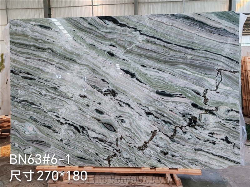 China Dedalus Green Marble Slab Tiles For Countertops from China ...