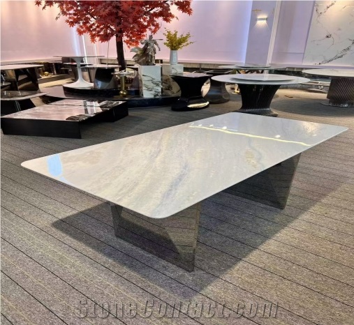 High Quality Crystal Blue Marble Table Top from China - StoneContact.com