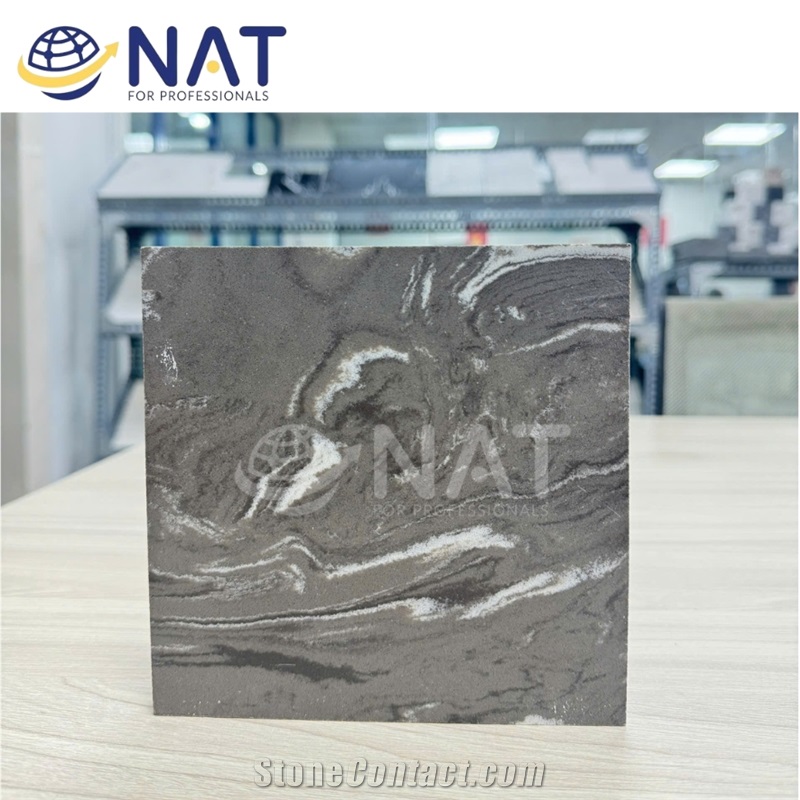 Grigio Engineered Quartz Slabs from Viet Nam - StoneContact.com