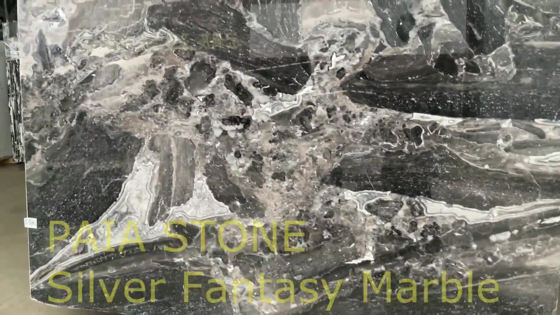 Factory Direct Silver Fantasy Marble Slab For Home Wall Tile from China ...
