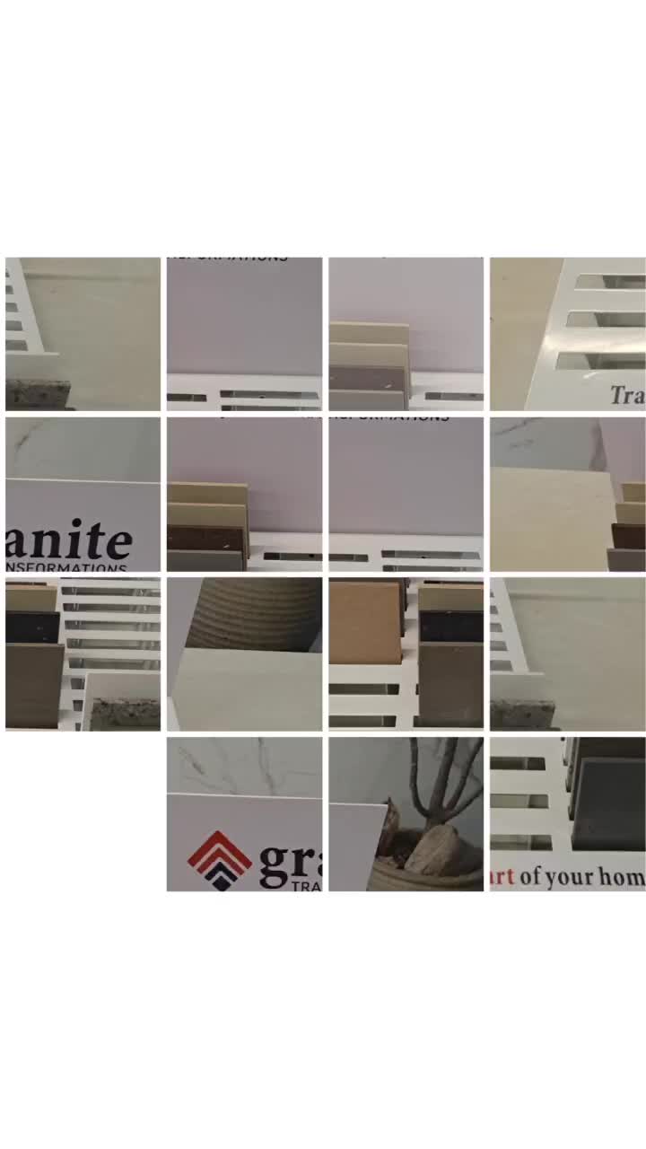 Tile Stone Sample Metal Display Stand With PVC Board from China ...
