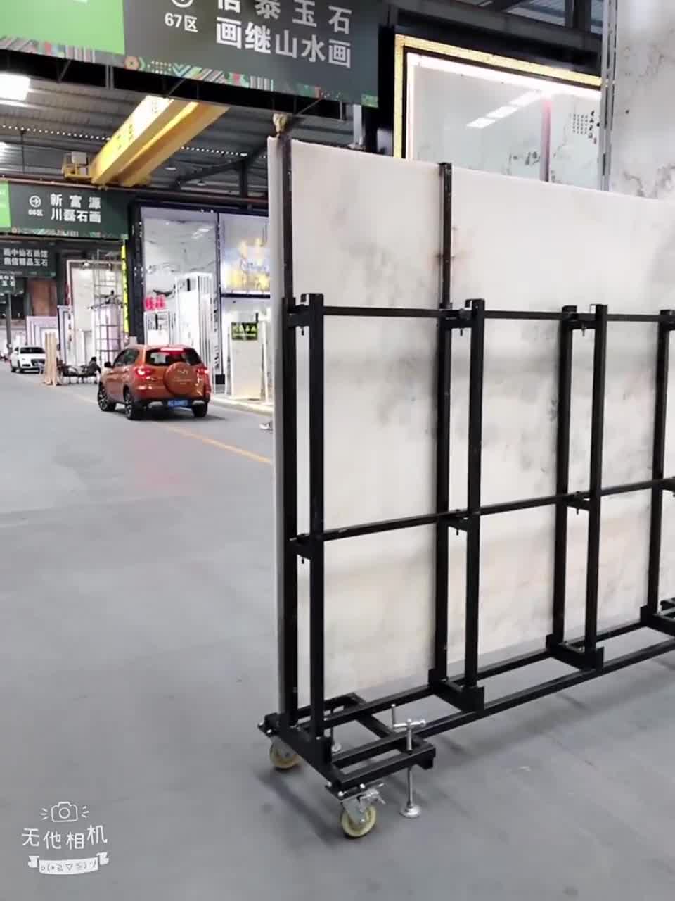 Slab Showroom Stand Display Rack With Wheel from China - StoneContact.com