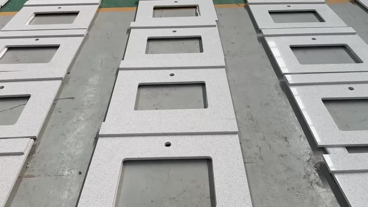 Crystal White Quartz Vanity Tops from China - StoneContact.com
