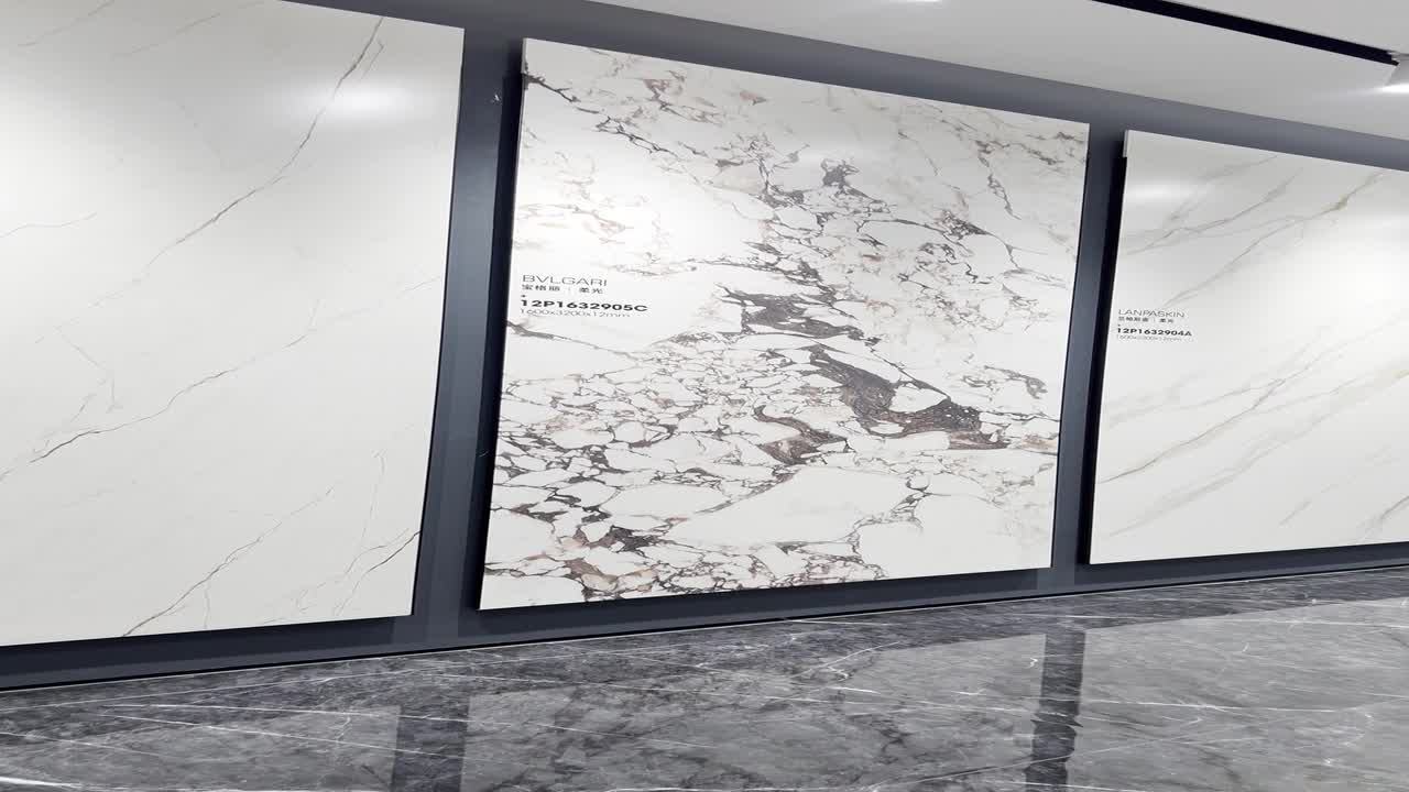 Chinese Bulgari White Honed Marble Look Sintered Stone from China ...
