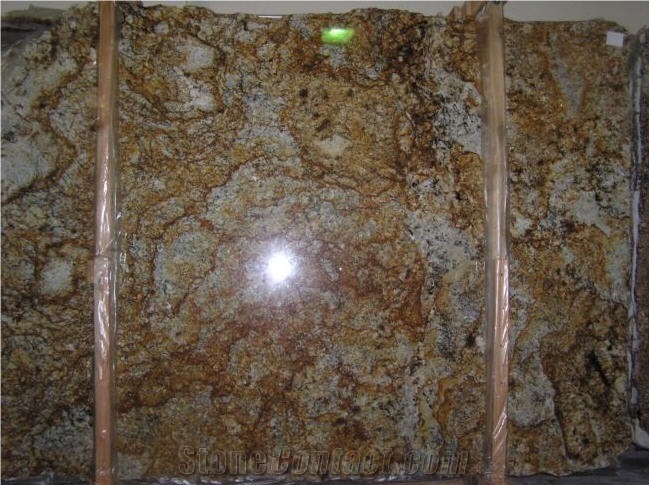 Golden Crystal Granite Slabs-New Arrival from United States ...