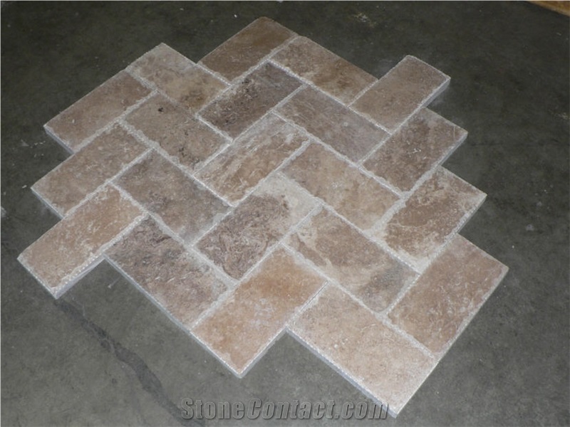 Brown Travertine Pattern Tile from United States - StoneContact.com