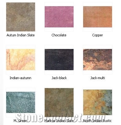 Indian Slate Tile from United Arab Emirates - StoneContact.com