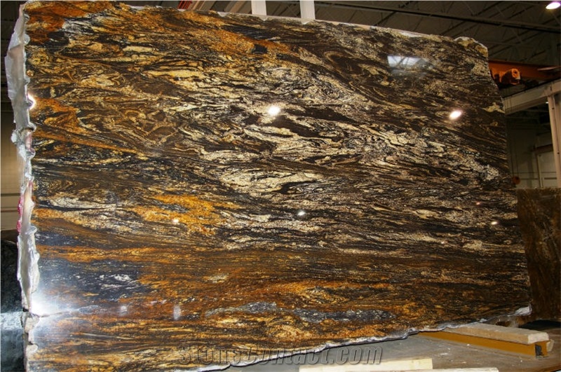 Barbarella Granite Slab, Brazil Brown Granite from United States ...