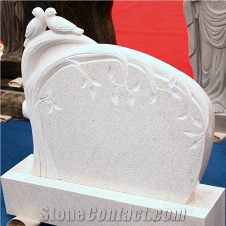 White Marble Tombstone from China - StoneContact.com