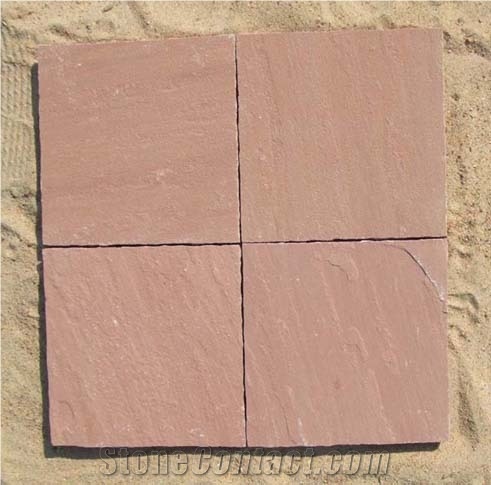 MK Red Sandstone Tile from India - StoneContact.com