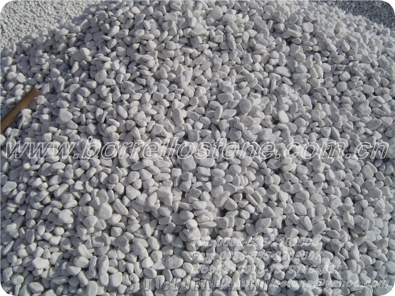 Pure White Pebble Stone, White Marble Pebble Stone from China ...