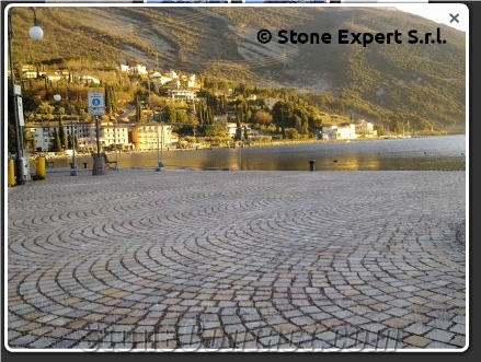 Grey Porphyry Granite Cube Stone from Italy - StoneContact.com