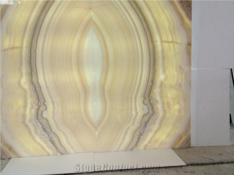 Cloudy Onyx Slab, Honey Crema Onyx Slabs from China - StoneContact.com
